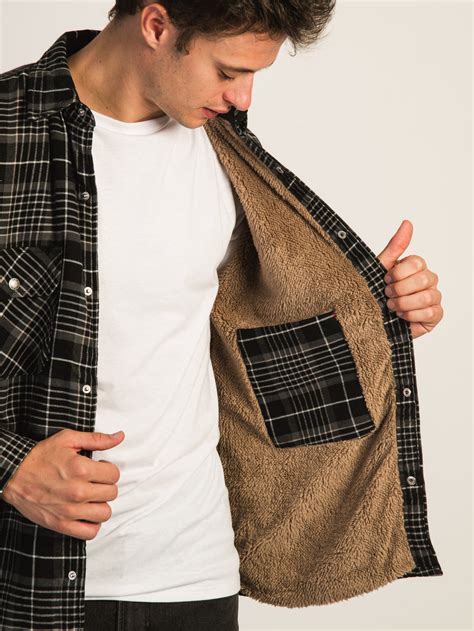 Dickies Sherpa Lined Flannel Shirt Jacket Boathouse