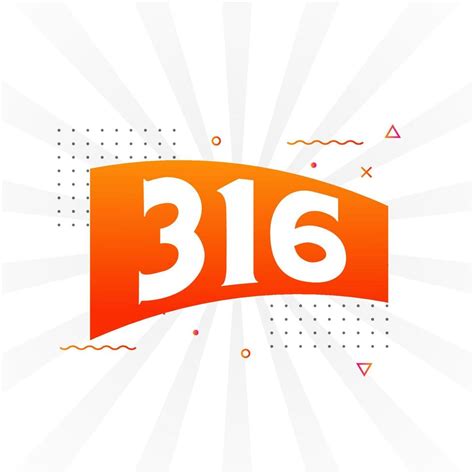 316 Number Vector Font Alphabet Number 316 With Decorative Element Stock Vector 13890005 Vector