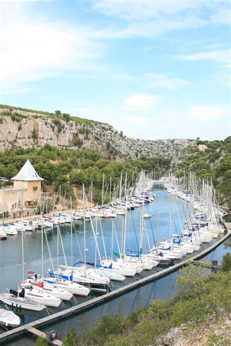 The Calanque De Port Miou With Boats In Calanques National Park Cassis