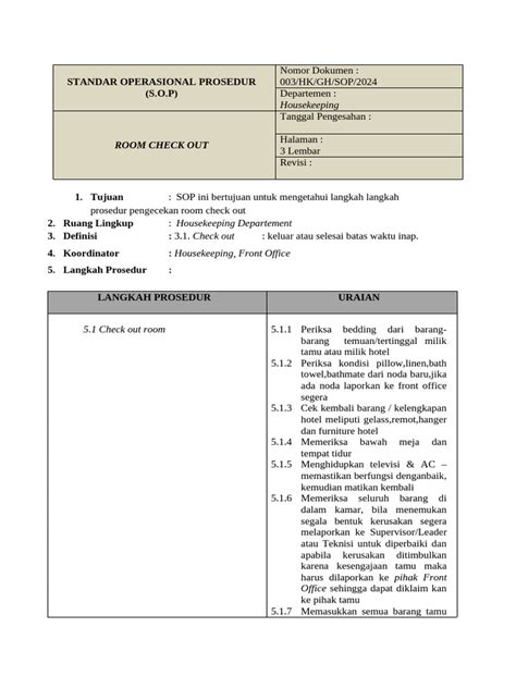 003 Sop Rooms Check Out Pdf