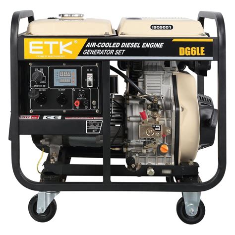 Open Type Air Cooled 5kw Direct Injection Diesel Generator China 5kw