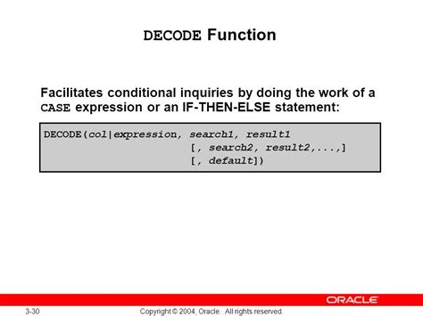 3 Copyright © 2004, Oracle. All rights reserved. Using Single-Row ...