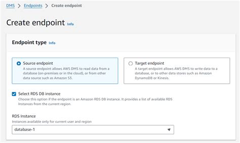 Aws Dms Unable To Select The Rds For Engine Oracle Aws Repost