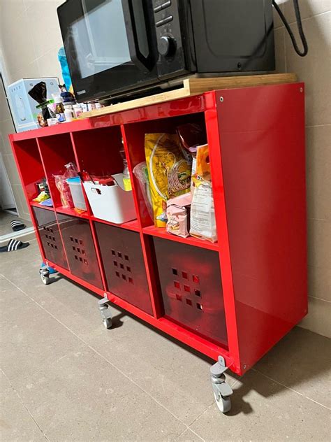 Ikea Kallax Shelving W Wheels Furniture And Home Living Furniture Shelves Cabinets And Racks On