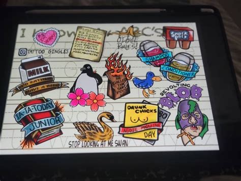 Billy Madison Tattoo Flash Print Etsy
