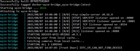 Error Connecting To Cam From Raspberry Pi 4 Container · Issue 56
