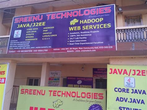 sreenu technologies hyderabad core java advance java spring course