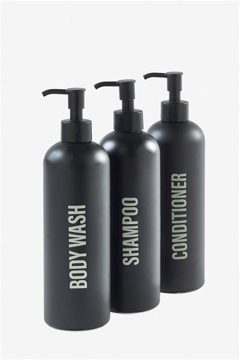 Buy Set Of 3 Black Harper Gem Reusable Dispenser Bottles From The Next