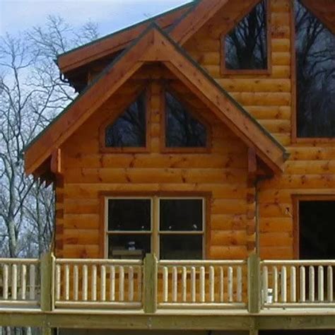 Custom Log Railing Logheads Home Center