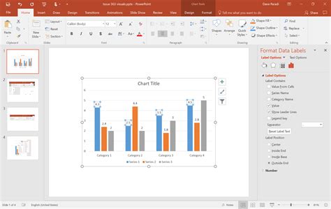 Microsoft Powerpoint Task Pane