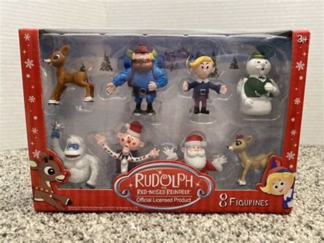 Rudolph The Red Nosed Reindeer Figurines Christmas Classic Movie Set