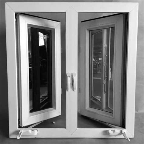 Double Pane Hurricane Impact Upvc Vinyl Casement Windows With Tinted