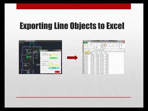 How To Export AutoCAD Line Objects To Excel Part YouTube