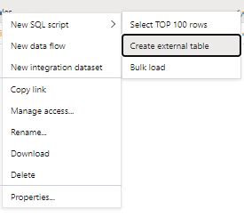 Creating External Table From Azure Data Lake Storage Gen Stack Overflow
