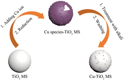 Schematic Representation For The Preparation Of Cu Tio2 Ms Download