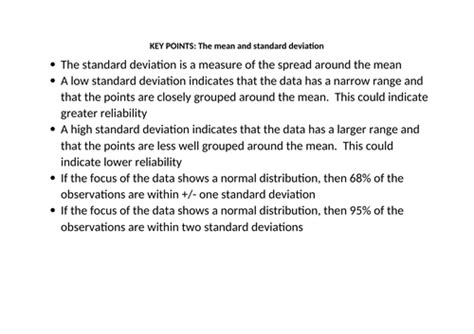 Standard Deviation Aqa A Level Biology Teaching Resources