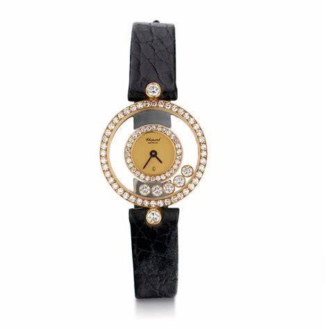 Chopard 18kt Yellow Gold Ladies Happy Diamonds Dress Watch Van Rijk