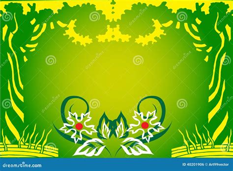 Border Tree Design Stock Illustration Illustration Of Design 40201906