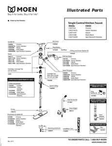 Moen Pulldown Kitchen Faucet Parts Diagram Guide