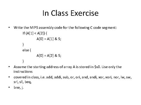 Mips Coding Review Shifting Shift Left Logical Sll
