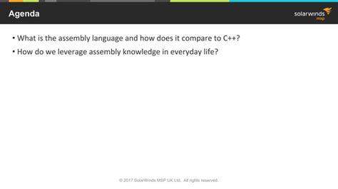C And Assembly Debugging And Reverse Engineering Ppt
