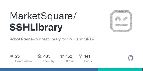 Github Marketsquare Sshlibrary Robot Framework Test Library For Ssh And Sftp