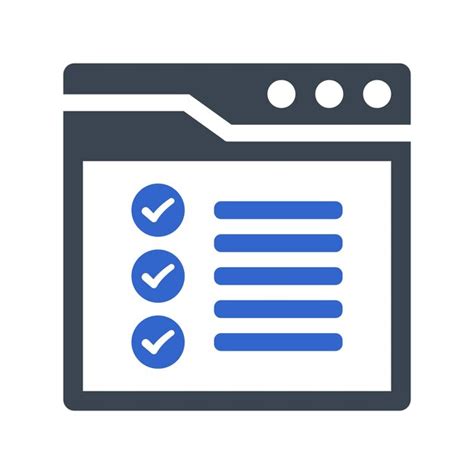 체크리스트 인터페이스 아이콘 프리미엄 벡터