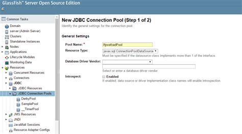 Creating A Jdbc Connection Pool In Glassfish V411 Stack Overflow