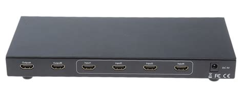 HD SMX402DUO NewLink NewLink 4 Input 2 Output HDMI Matrix Switch 1920 X 1080 783 9818 RS