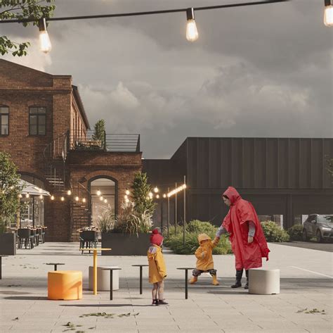 Architectural Visualization Commercial Park Architecture