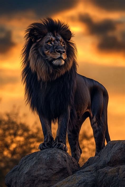 Do Black Lions Exist Black Lion Lions Photos Melanistic