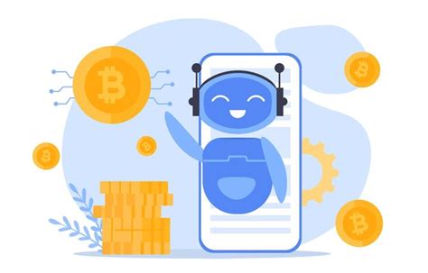 Premium Vector Trading Bot With Cryptocurrency Vector Concept