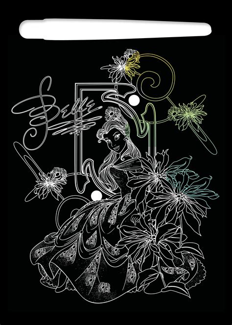 Disney Princess Magical Scratch Art With Scratch Tool And Coloring Pages Igloo Books