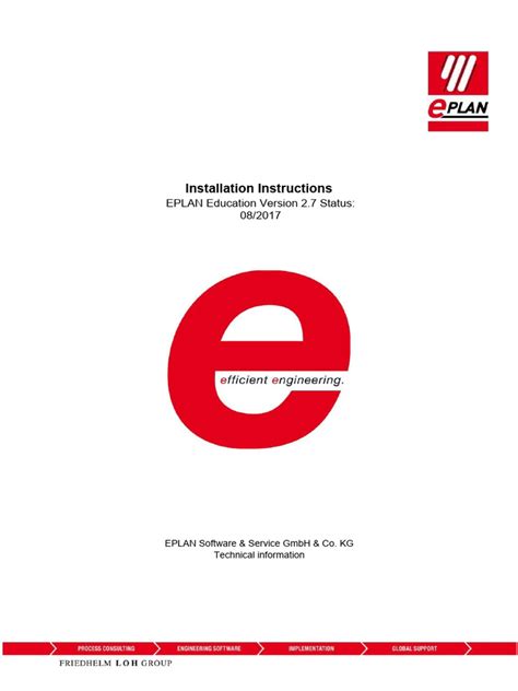 Eplan Education 27 Installation Instructions En 2 Pdf Installation