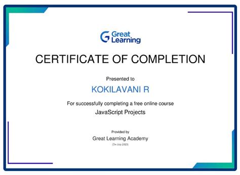 Kokila Vani On Linkedin Javascript Webdevelopment Greatlearning