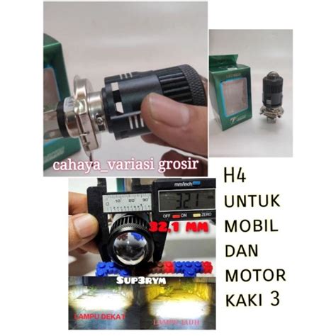 Jual LAMPU UTAMA H4 RTD Rayton Lampu Depan LED M01F H4 Laser Kipas