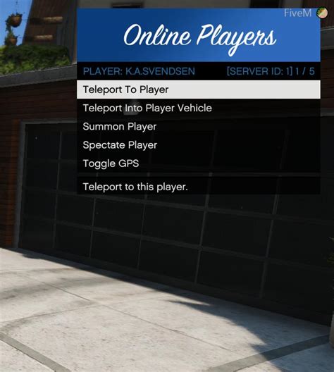 Admin Menu Fivem Script