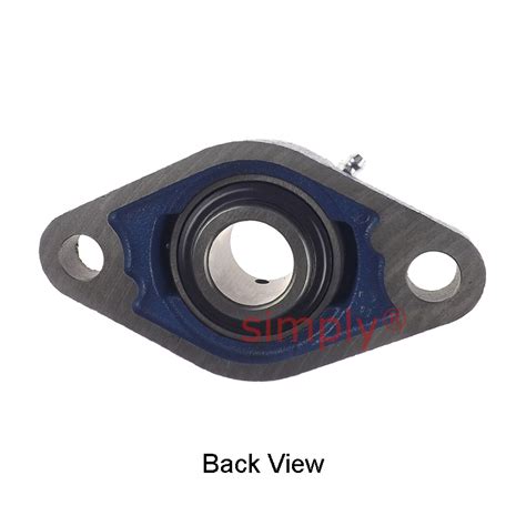 UCFL206 18 Imperial Two Bolt Oval Cast Iron Flange Housing With 1 1 8