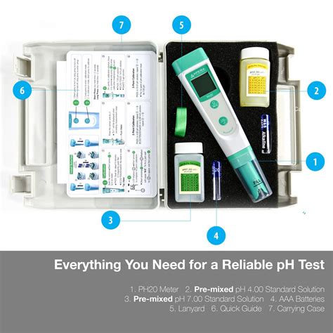 Apera Instruments Value Series Ph20 Pocket Ph Tester Ph Meter Kit