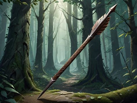 Premium Ai Image Background Of Arrows Hanging On A Tree And Arrows Falling To The Ground In