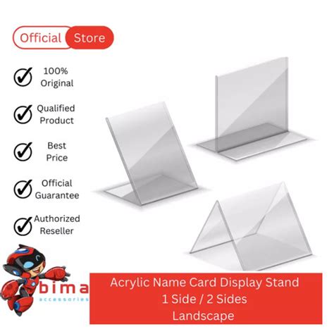 Promo Acrylic Akrilik Kartu Nama Ukuran L Acrylic Kartu Nama L Bentuk Segitiga Jakarta