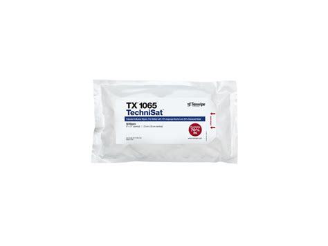 Texwipe Tx1065 Technisat Pre Wetted Nonwoven Cleanroom Wipers 9 X