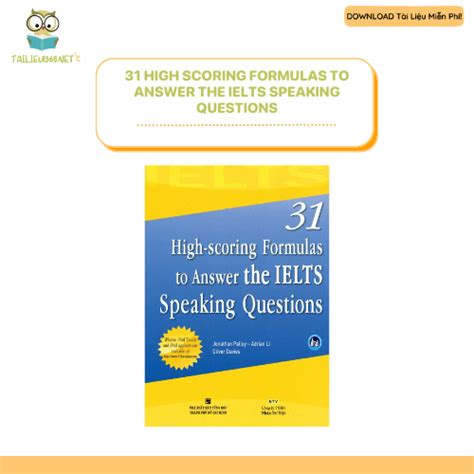 [pdf] 31 High Scoring Formulas To Answers The Ielts Speaking Questions