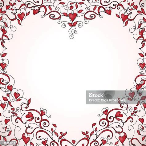 하트형 프페임 결혼식에 대한 스톡 벡터 아트 및 기타 이미지 결혼식 곡선 꽃 식물 Istock