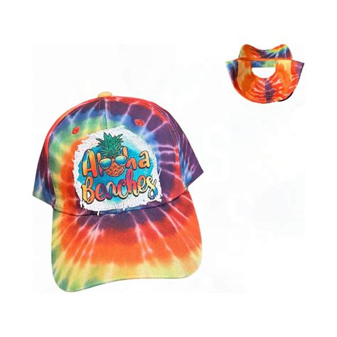 Aloha Beaches Tie Dye Patch Hat Tie Dye Cap