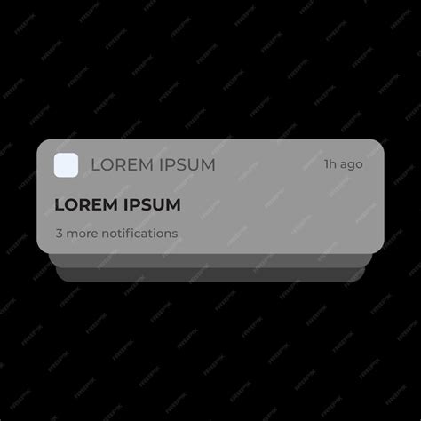 Premium Vector Notification Boxes Template For Iphone Smartphone Message Interface