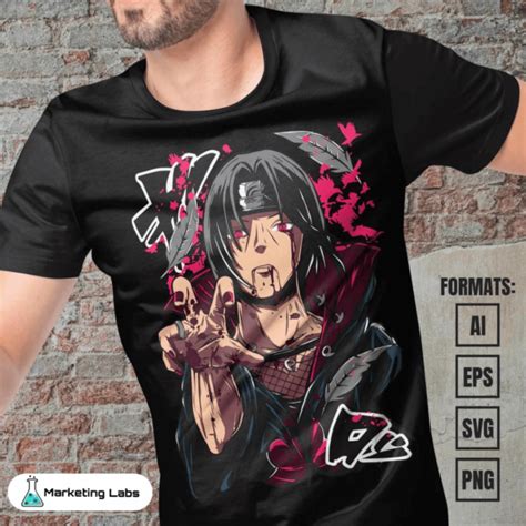 Premium Itachi Uchiha Naruto T Shirt Design Marketing Labs