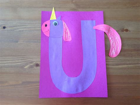 Letter U Unicorn Craft Template At A Glance