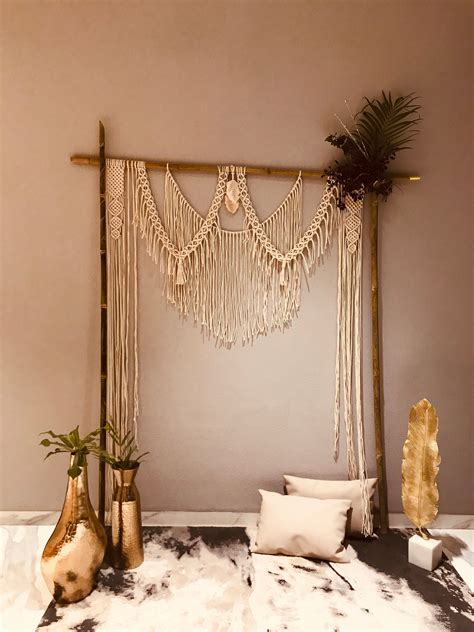 Macrame Backdrop Macrame Party Decor Macrame Birthday Decor Macrame