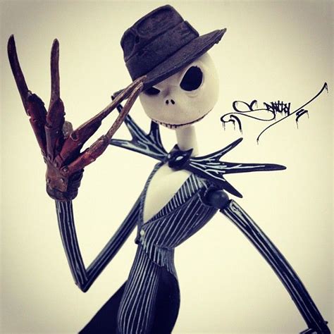 Jack Skellington As Freddy Krueger And Edward Scissorhands Tim Burton